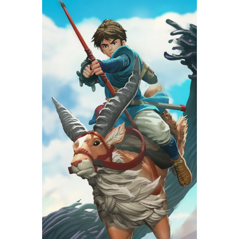 Jual Miniature Figure PRINCES MONONOKE Ashitaka GHIBLI 1/64 HO diorama ...