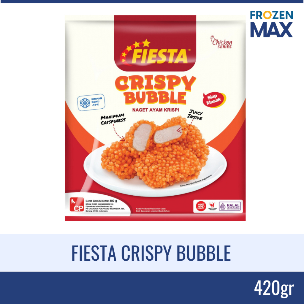 Jual Fiesta Chicken Nugget Crispy Bubble Frozen 400g | Nugget Fiesta ...