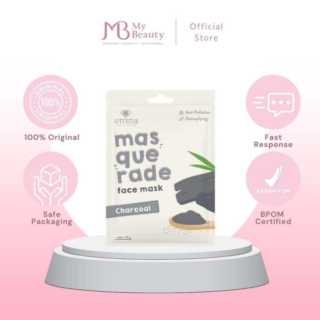 Jual Emina Masquerade Face Mask Charcoal 23 g | Shopee Indonesia