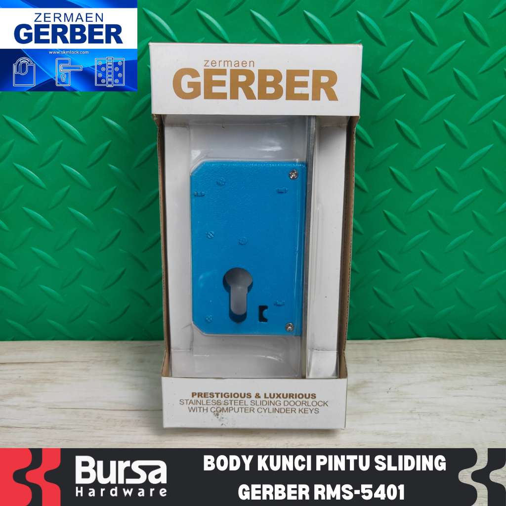 Jual Body Kunci Pintu Sliding Geser Mekar Gerber RMS 5401 Stainless ...