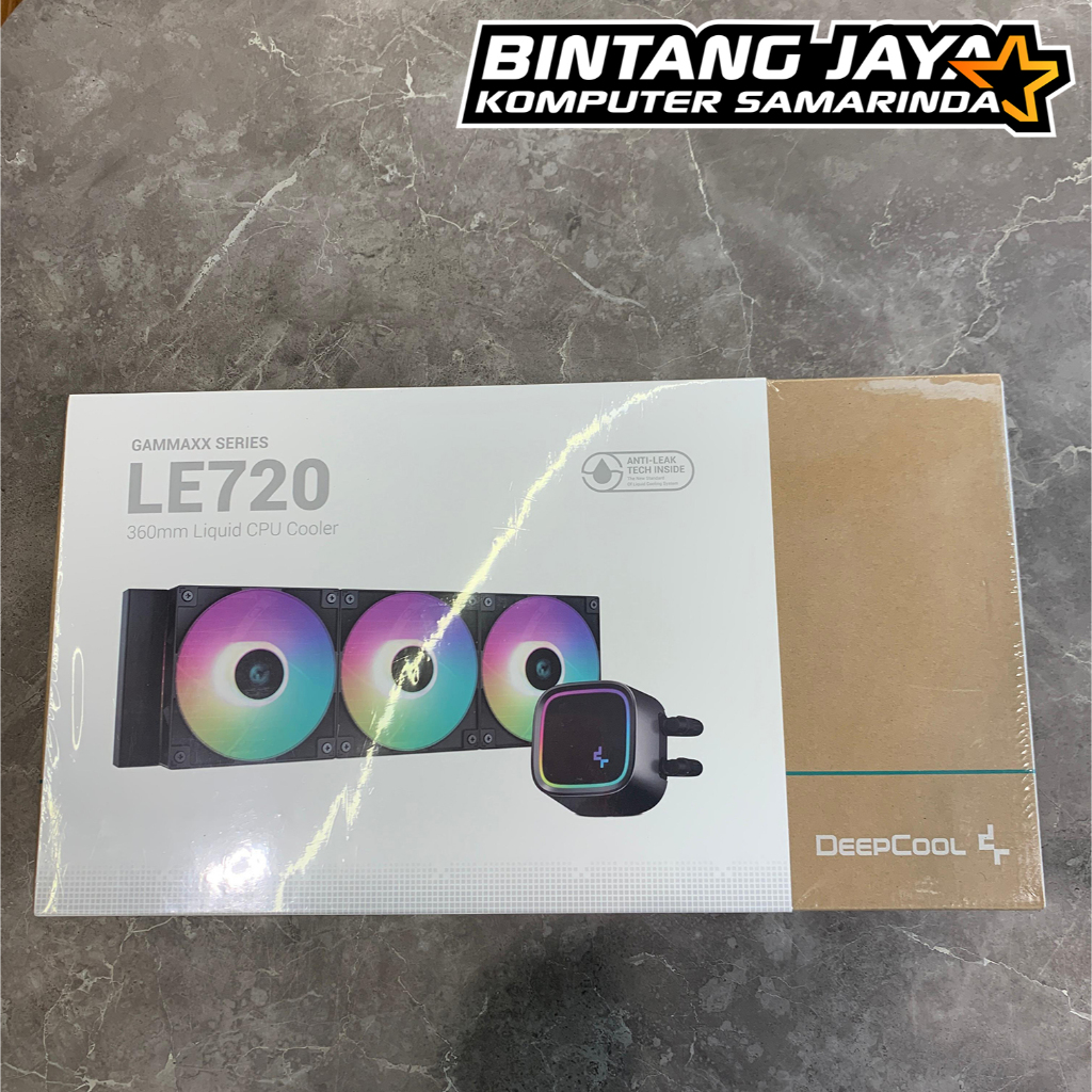 Jual Liquid Cooler CPU DEEPCOOL GAMMAX LE720 360mm Triple Fan - BLACK ...