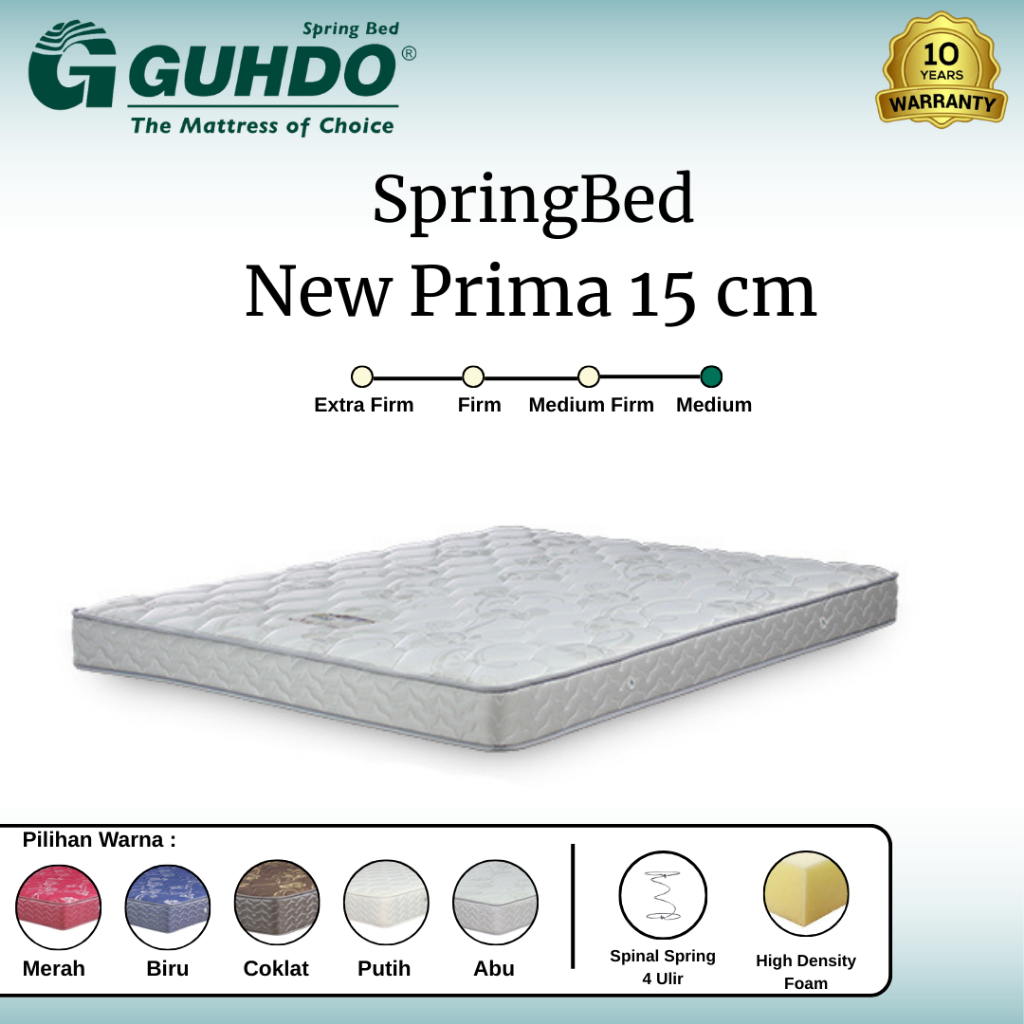 Jual Spring Bed Guhdo New Prima T.15cm | Shopee Indonesia
