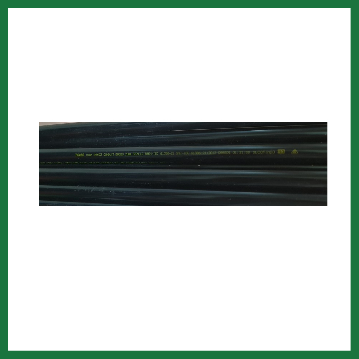 Jual Pipa Conduit Warna Hitam 20 mm BOSS / Pipa PVC BOSS /Pipa Conduit ...