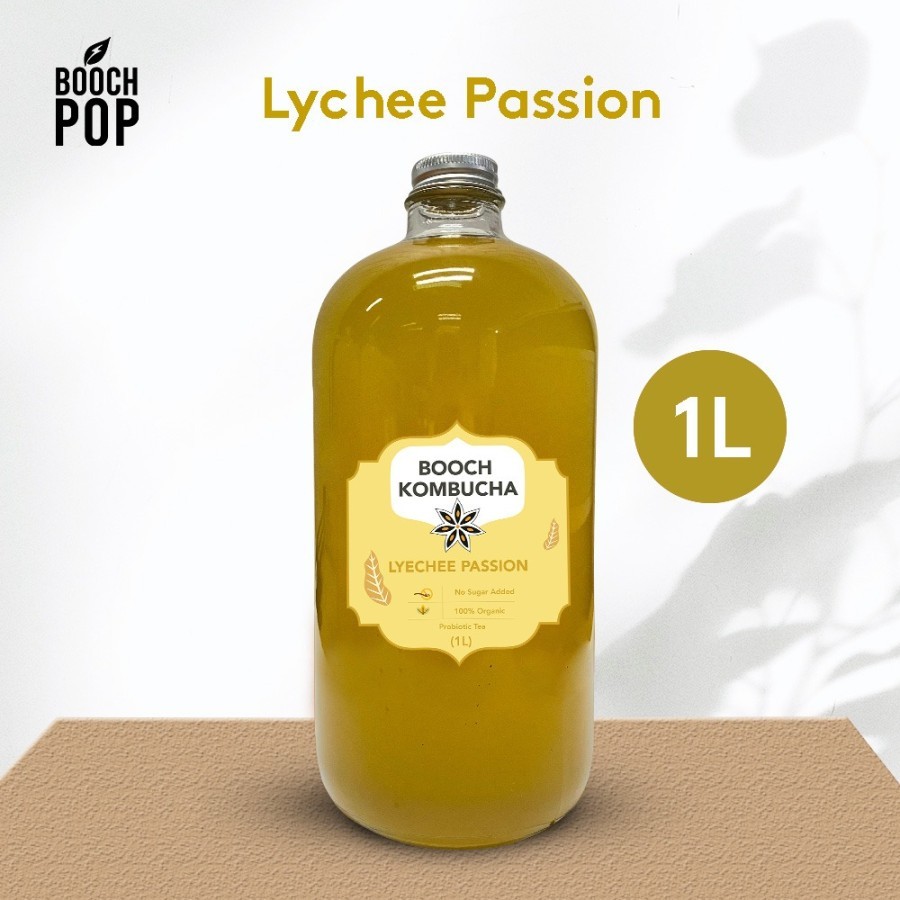 Jual Teh Kombucha Lychee Passion 1 Liter | Shopee Indonesia