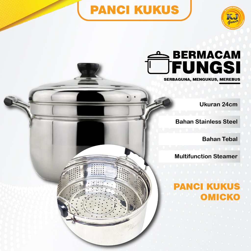 Jual PANCI KUKUS SERBAGUNA MERK OMICKO 24cm / PANCI MURAH BERKUALITAS ...