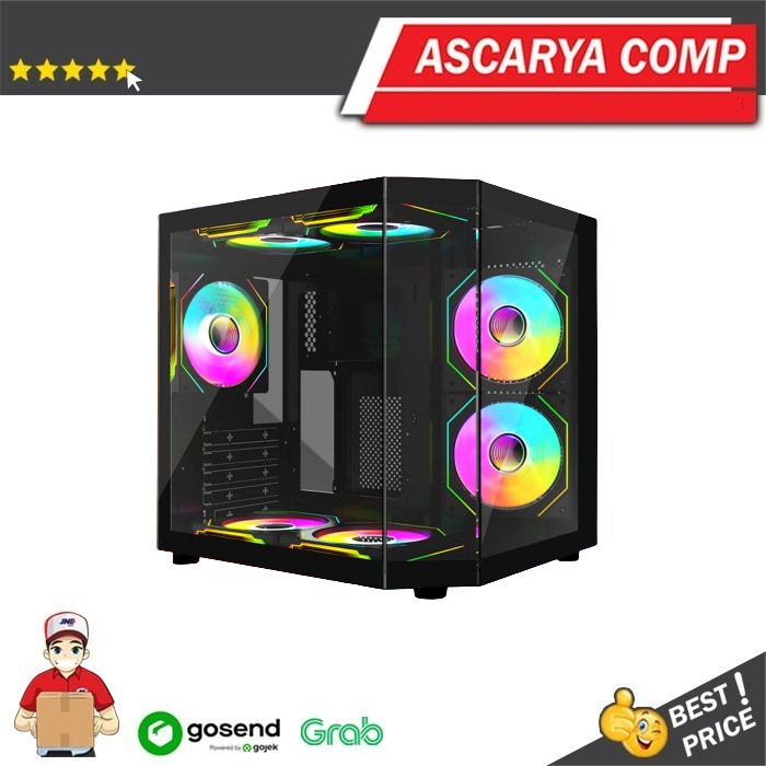 Jual CASING VENOMRX MATX CASE ATOM FREE 3FAN RGB / CASING PC | Shopee ...