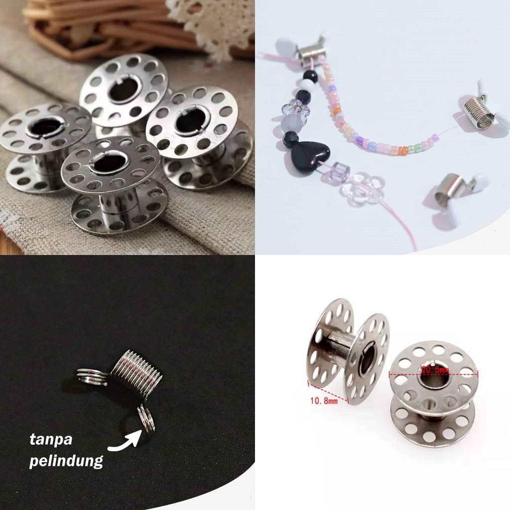 Jual Spool/Spul/Palet Besi & Klip Tali Benang Mesin Jahit Portable ...