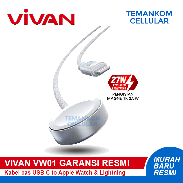 Jual Kabel cas apple watch all gen i watch VIVAN VW01 multifungsi Cable ...