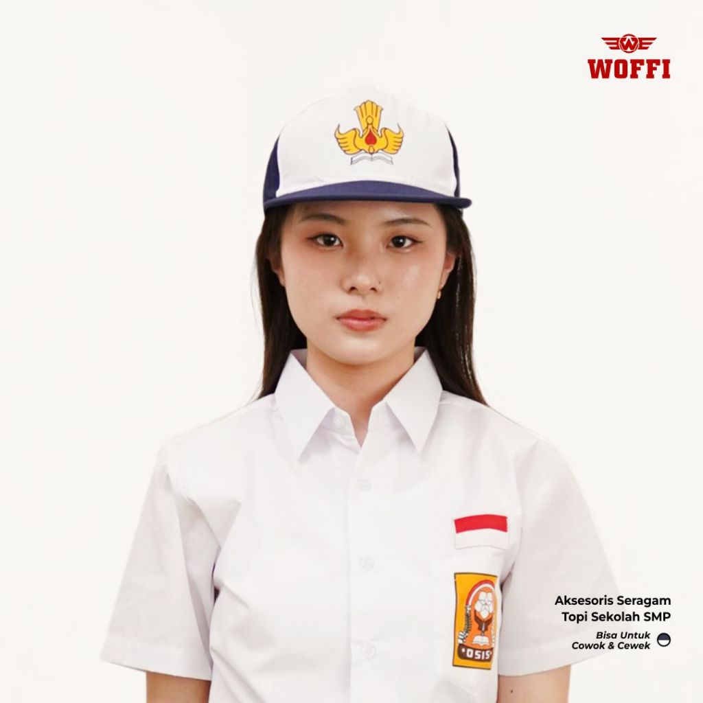 Jual Topi Sekolah SMP Warna Biru Kualitas Premium | Shopee Indonesia
