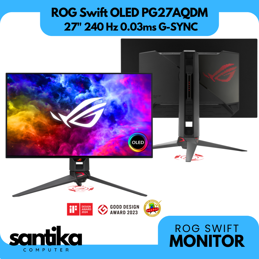 Jual Monitor Gaming ASUS ROG Swift OLED PG27AQDM Panel OLED 1440p 27 ...