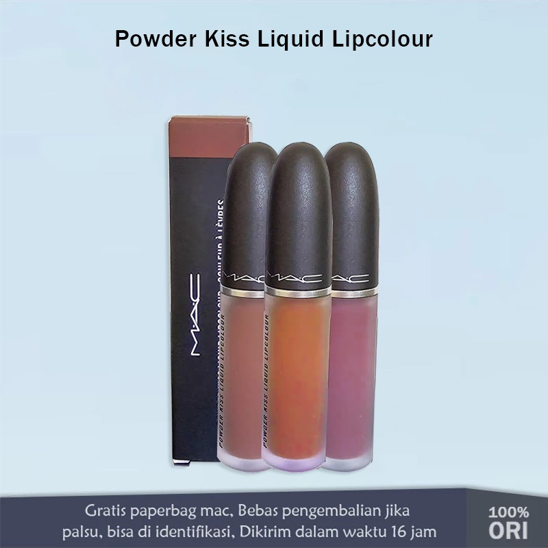 Jual MAC POWDER KISS MATTE LIQUID LIPSTICK #979 988 989 990 991 998 982 ...