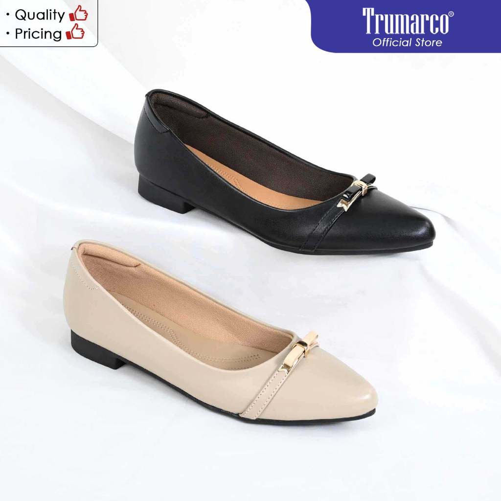 Jual TRUMARCO Elise Flat Sepatu Pantofel Wanita / Sepatu Kerja Wanita ...