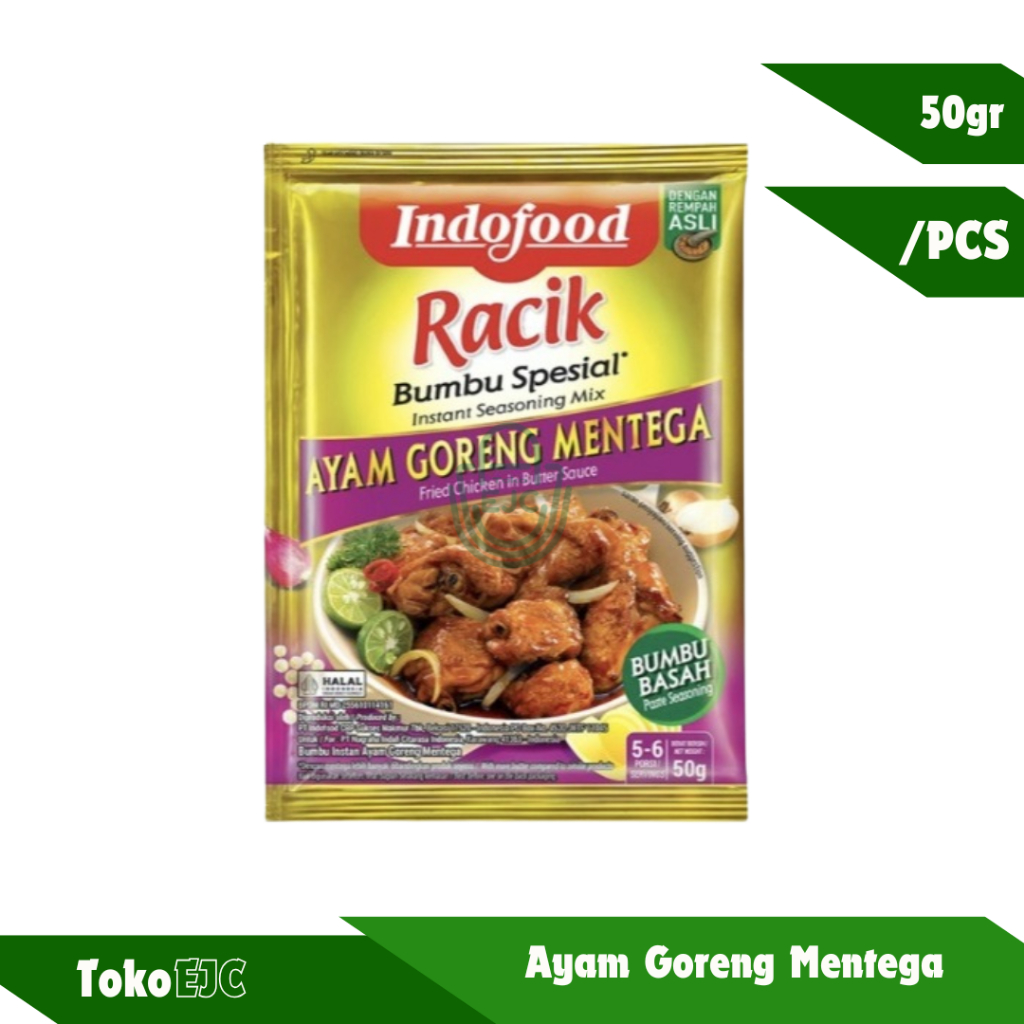 Jual Indofood racik bumbu basah ayam goreng mentega 50gr/pcs | Shopee ...