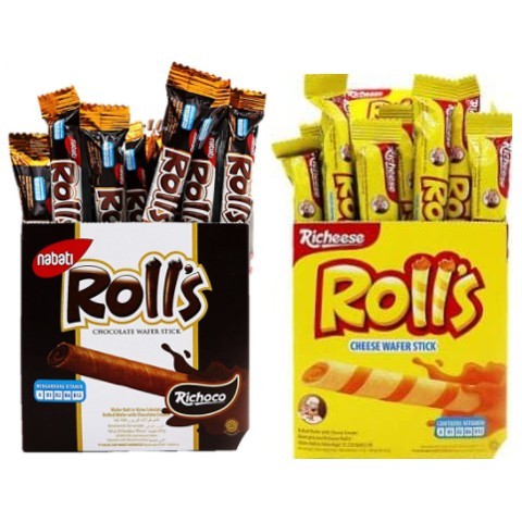 Jual NABATI ROLLS RICHEESE / RICHOCO WAFERROLLS ISI 20 PCS (HARGA PER ...
