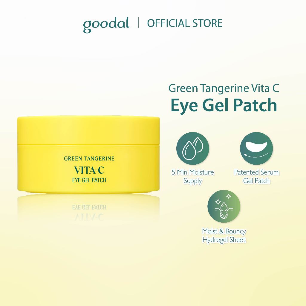 Jual GOODAL Green Tangerine Vita C Eye Gel Patch 72g | Shopee Indonesia