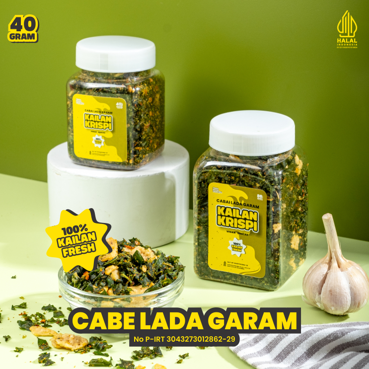 Jual Kailan Krispi (Cabe Lada Garam) - 40 Gram - ( Vegetables Snack ...
