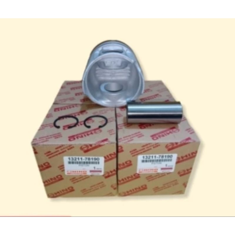 Jual SEHER SET STD ASSY WO4D PISTON+PIN DYNA HINO DUTRO 130HT 130HD 1SET 4PCS 13211-78190 ...