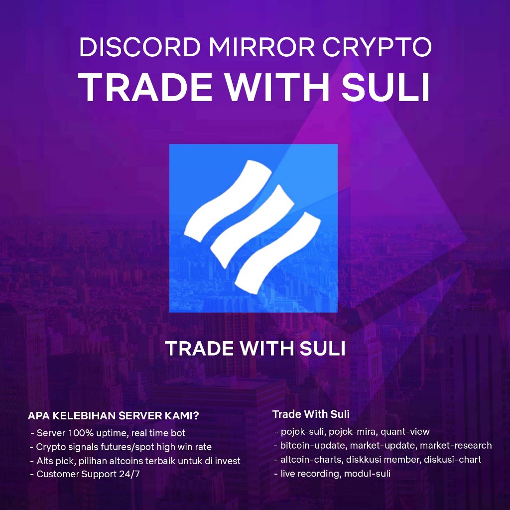 Jual DISCORD MIRROR CRYPTO TRADE WITH SULI MEMBERSHIP | Shopee Indonesia