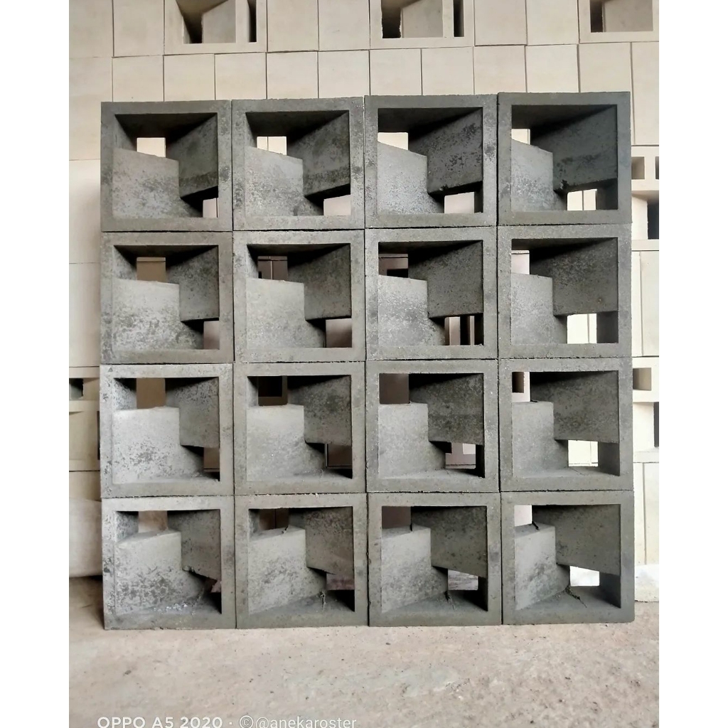 Jual Roster Beton Anti Tampias / Roster Beton Modern / Roster Beton Abu ...