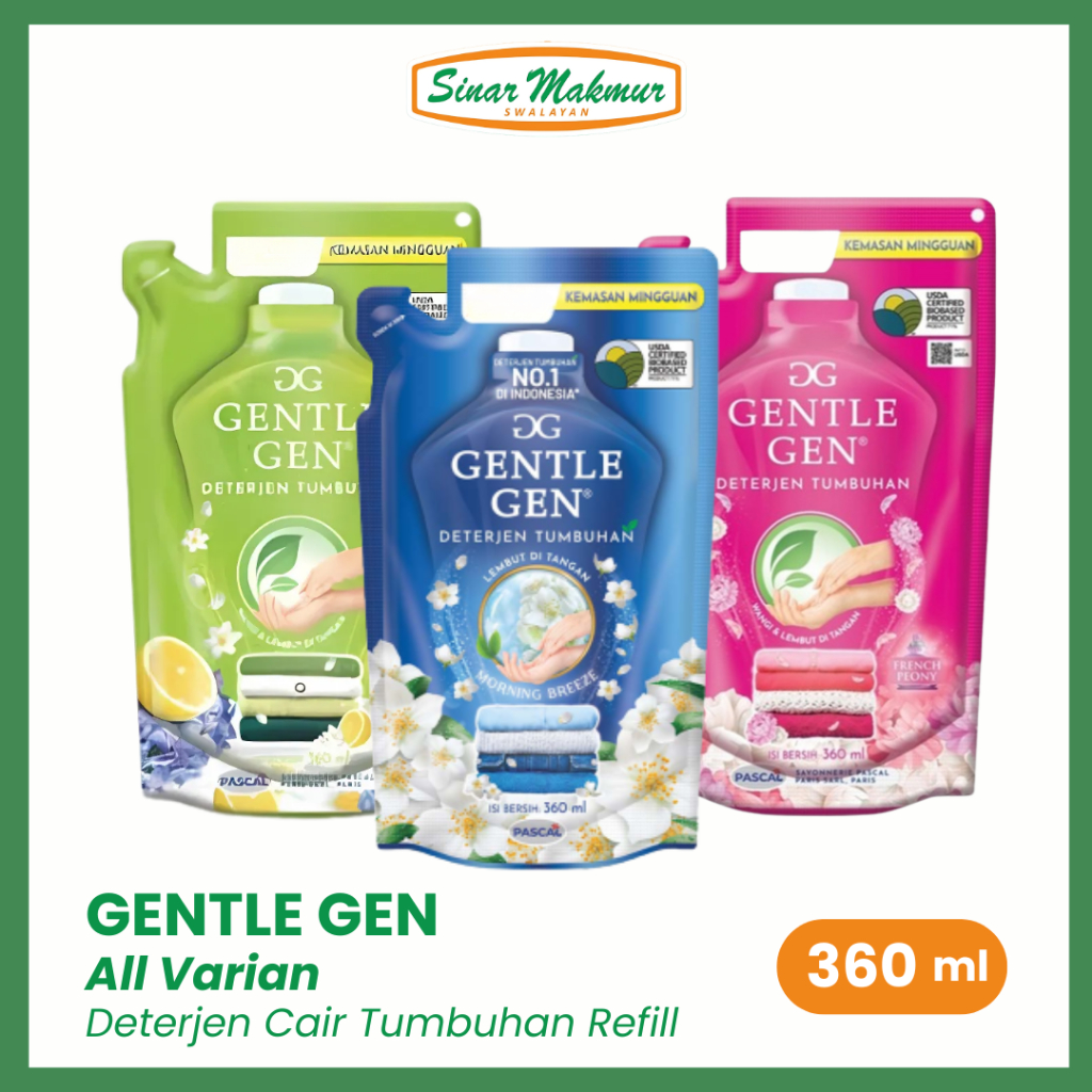 Jual GENTLE GEN Liquid Deterjen Tumbuhan 360ml | Shopee Indonesia