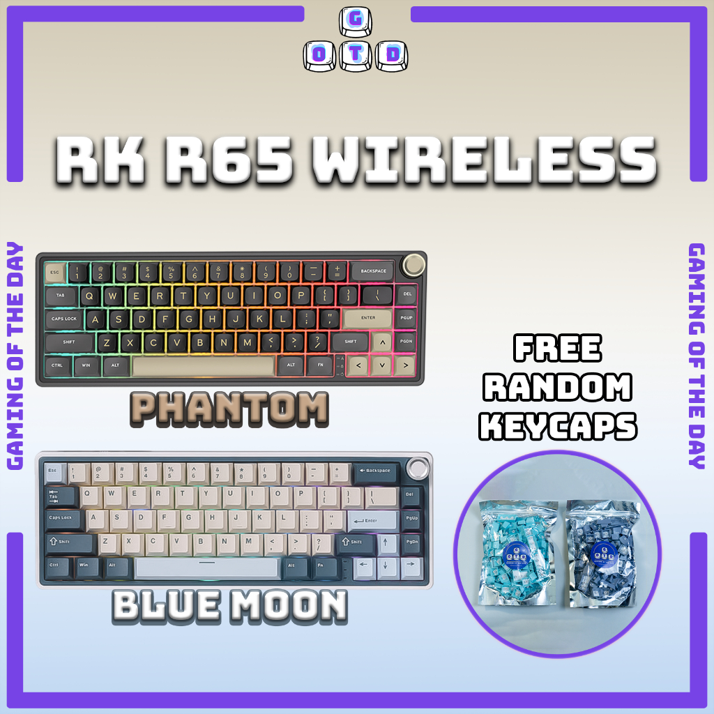 Jual Royal Kludge RK R65 Wireless VIA 3-Mode Knob 65% Gasket Mechanical ...