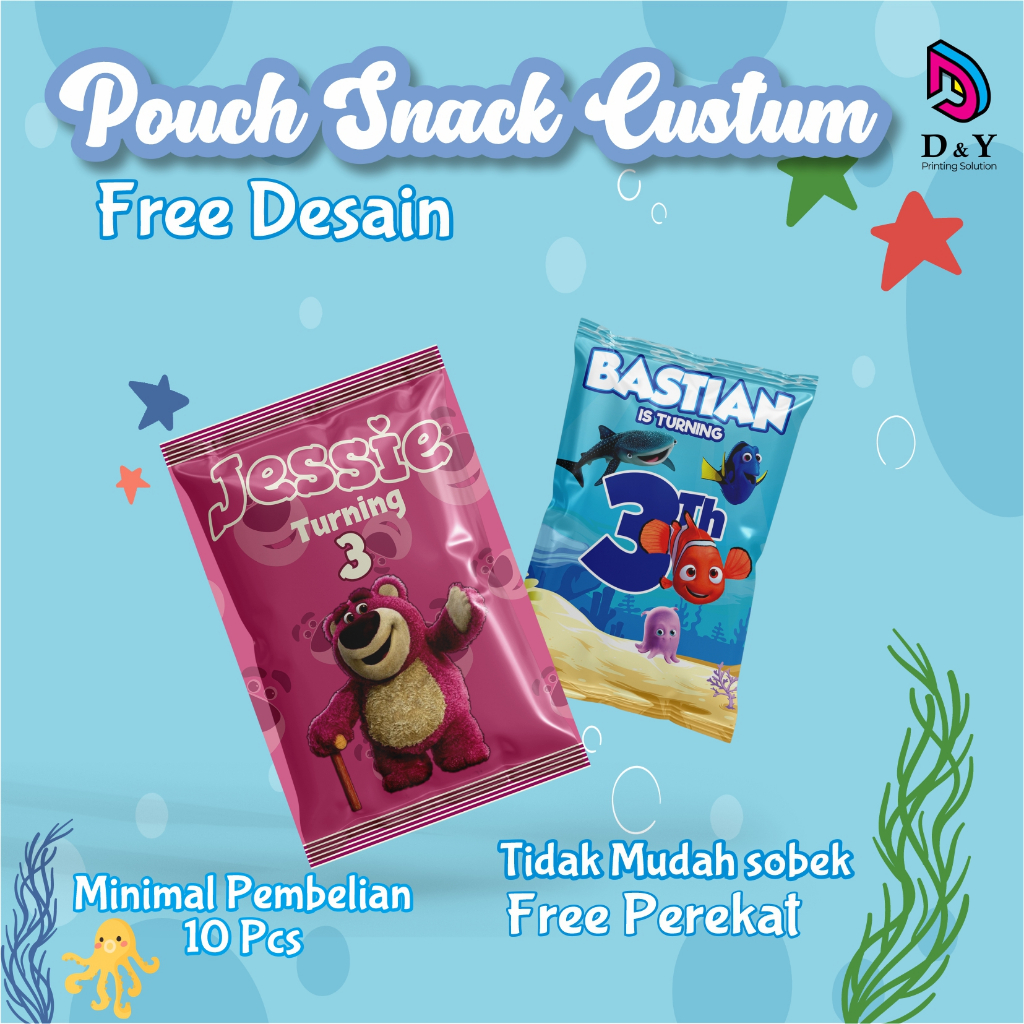 Jual Snack Pouch Jumbo | Bungkus kado Jumbo | Bungkus kado Custom ...