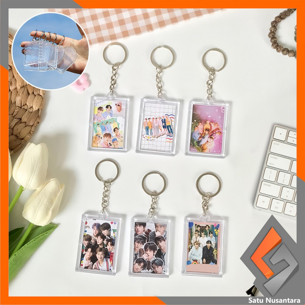 Jual SN-C1269 Gantungan Kunci Ganci Akrilik Insert Paper Photo DIY ...