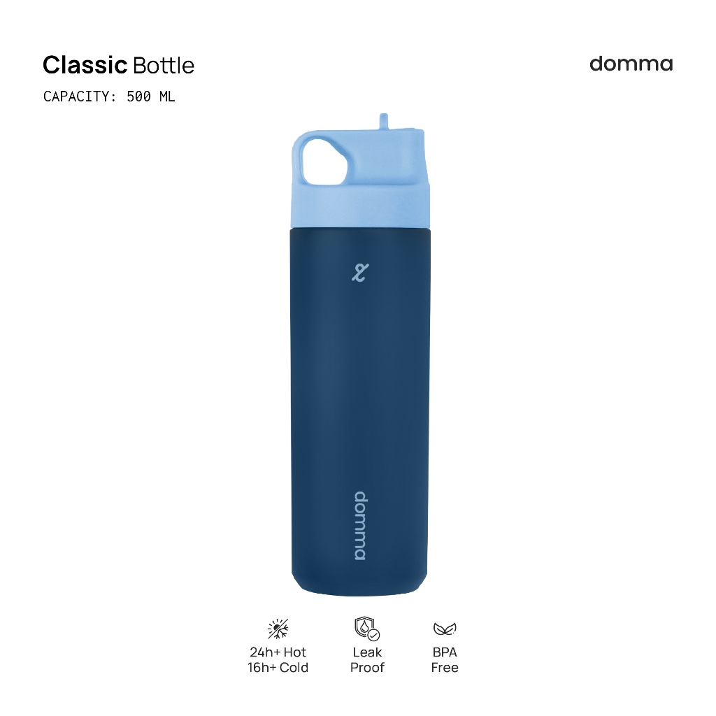 Jual [Domma] 16 Oz/500 ml Classic Insulated Reusable Tumbler Water ...