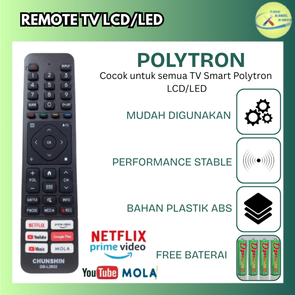 Jual (NEW EDITION!) REMOTE REMOT SMART TV DIGITAL POLYTRON LCD LED ...