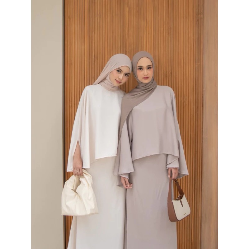 Jual HAURA ONE SET SILK POLOS SETELAN ATASAN DAN ROK MODEL ATASAN ...