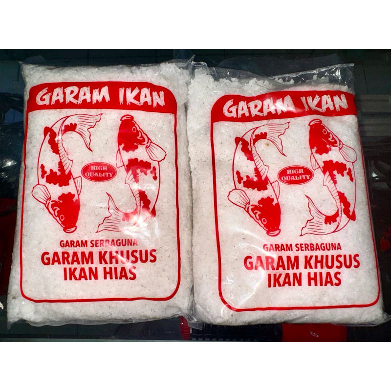 Jual GARAM KHUSUS IKAN HIAS premium AKUARIUM GARAM KROSOK 800GR beli 10 pak gratis 1 pak ...
