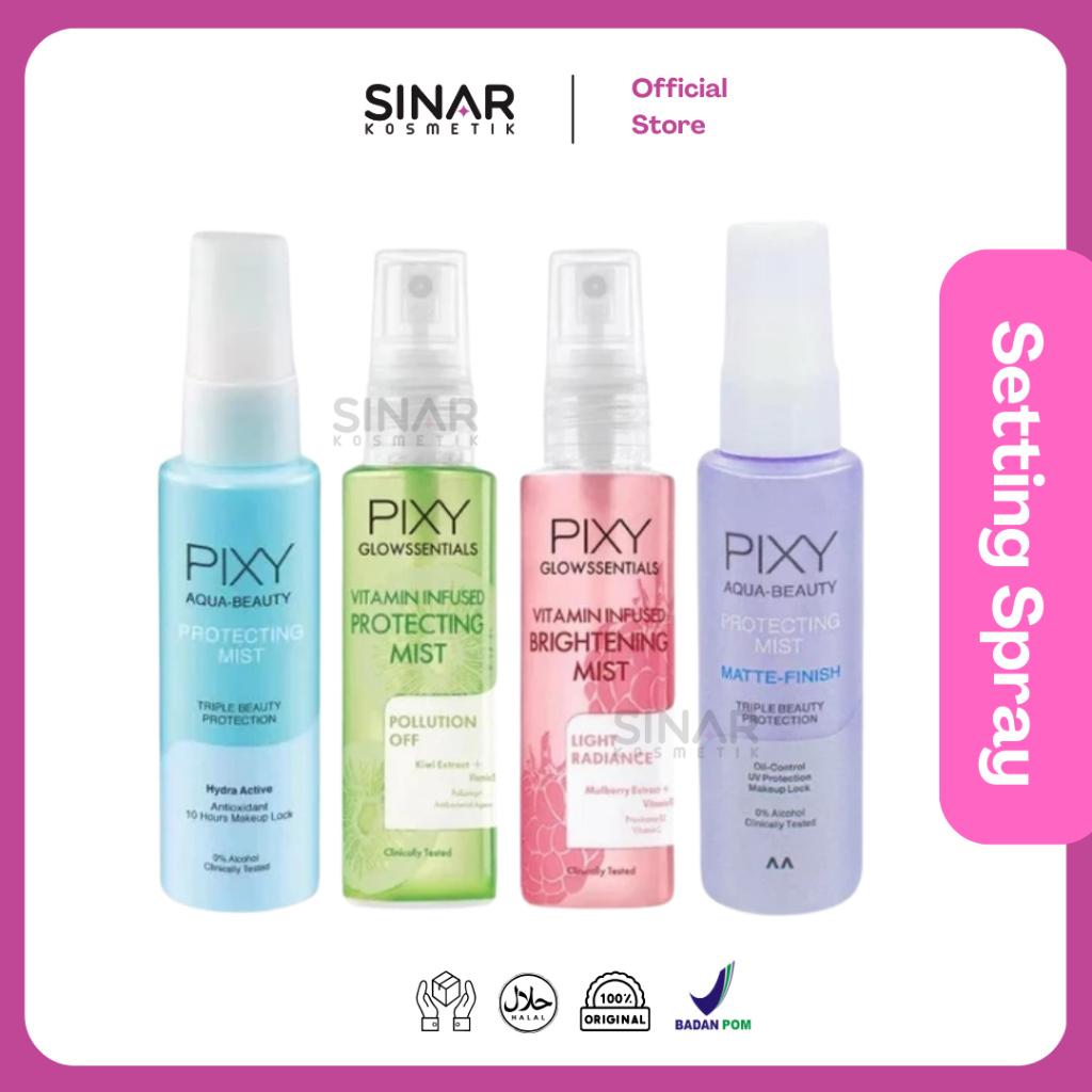 Jual Pixy Aqua Beauty Protecting Face Mist Biru / Polution Off ...