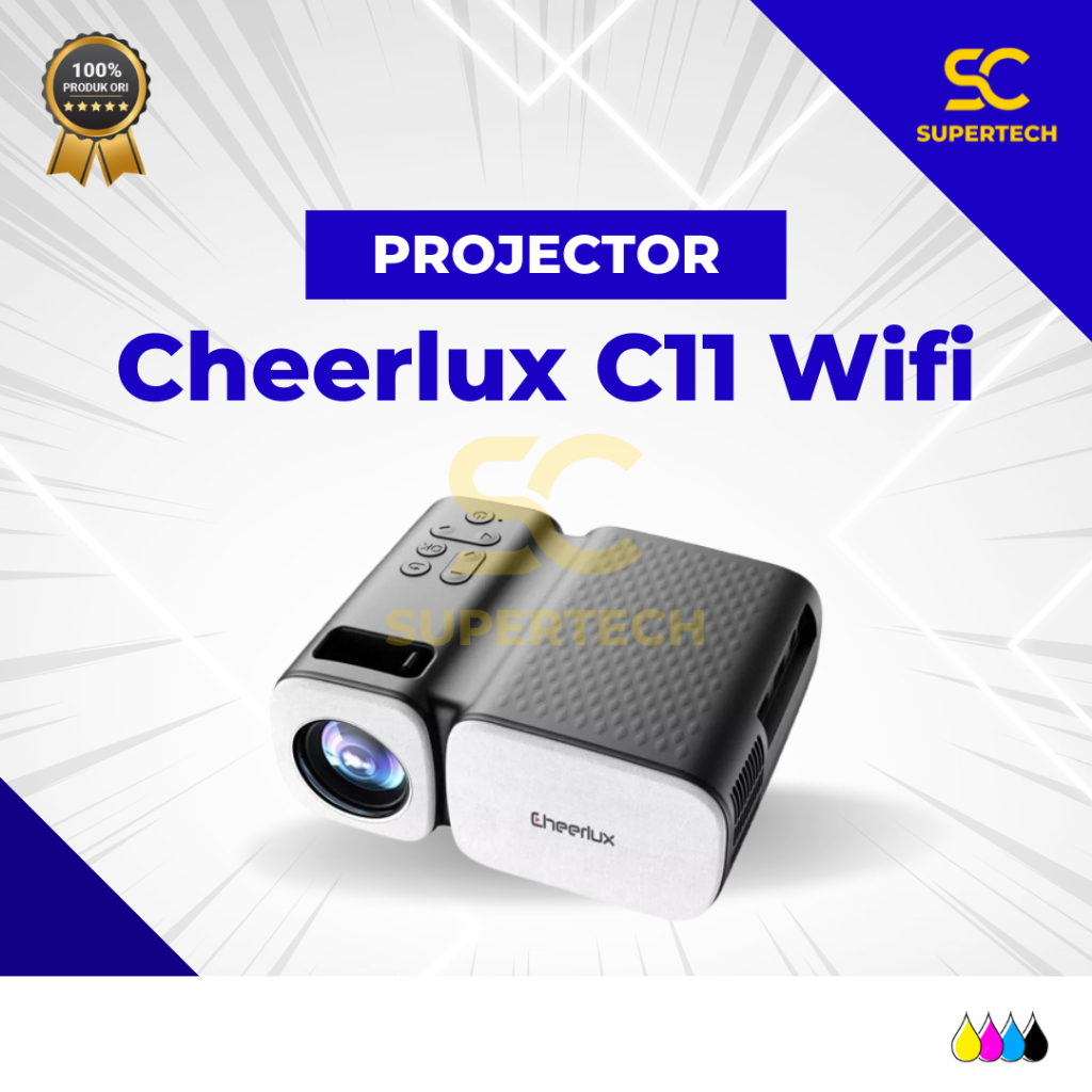 Jual Projektor Mini Cheerlux Proyektor C11 Wifi | Projector Mini ...