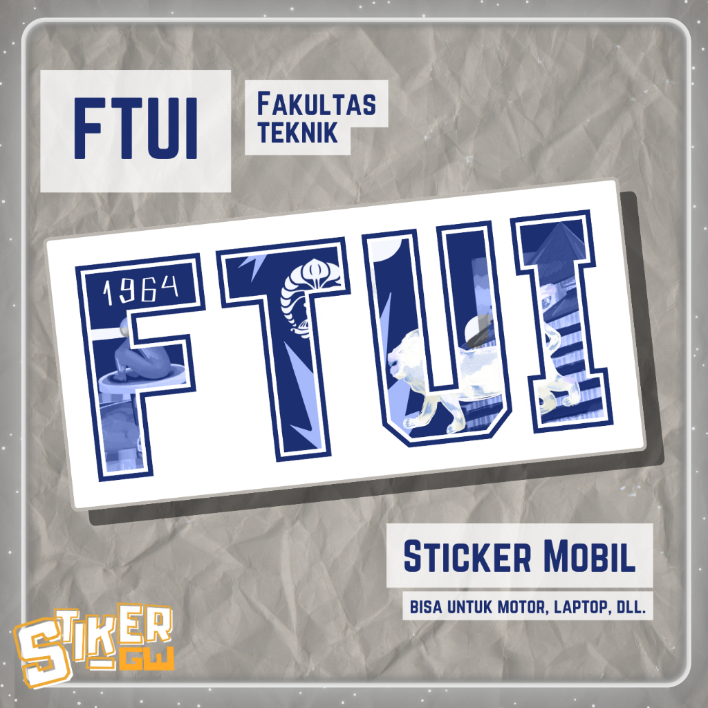 Jual [UV] Sticker Mobil FT UI | STIKER FAKULTAS TEKNIK UNIVERSITAS ...