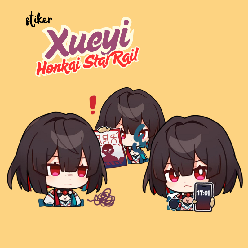 Jual STIKER XUEYI HSR | STICKER XUEYI HONKAI STAR RAIL 7 CM VINYL ...