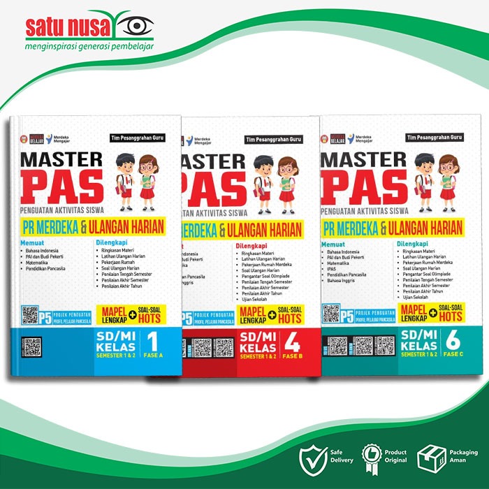 Jual Buku Master PAS PR & Ulangan Harian untuk SD/MI - Pelengkap Pelajaran Kurikulum Merdeka ...