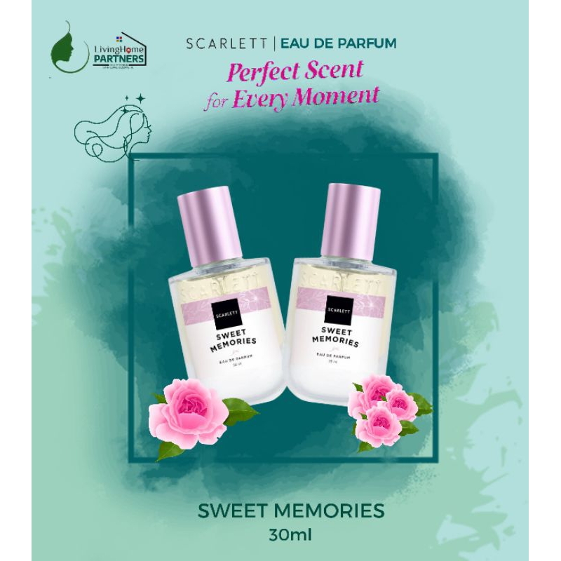 Jual SCARLETT WHITENING Eau De Parfum Sweet Memory / Biru Samudra 30ml ...
