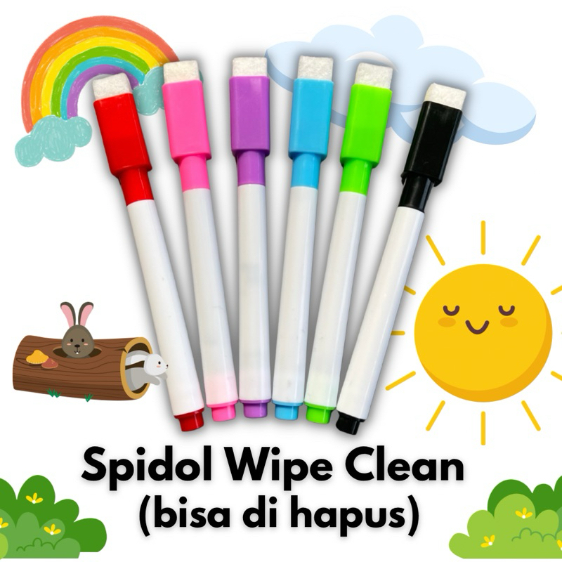 Jual Spidol Wipe Clean Bisa Di Hapus | Shopee Indonesia