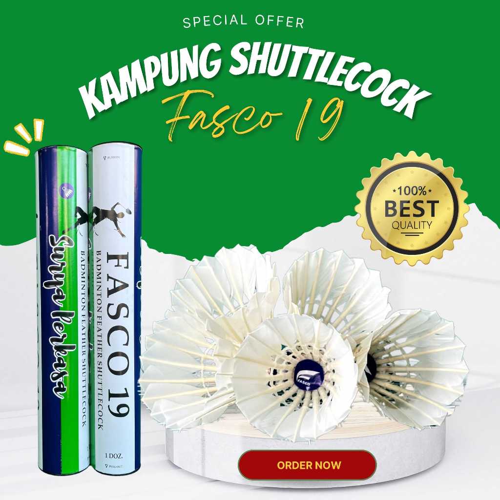 Jual SHUTTLECOCK PREMIUM BADMINTON KOK BULUTANGKIS SPIN BERPUTAR COCK ...