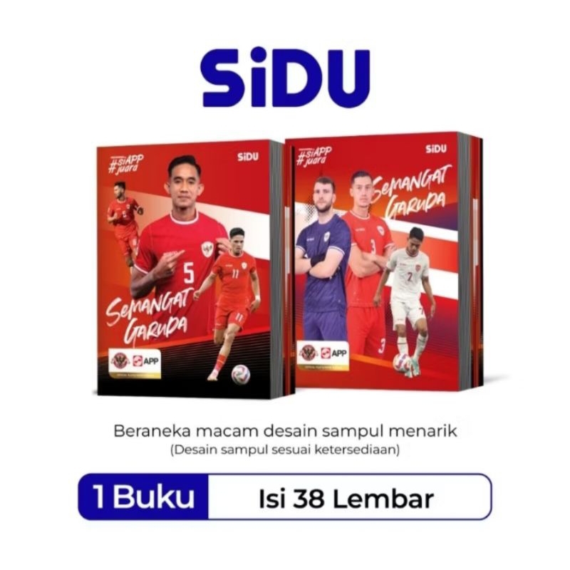 Jual BUKU TULIS SINAR DUNIA SIDU 38L / SIDU 58 GAMBAR LUCU/TIMNAS ...