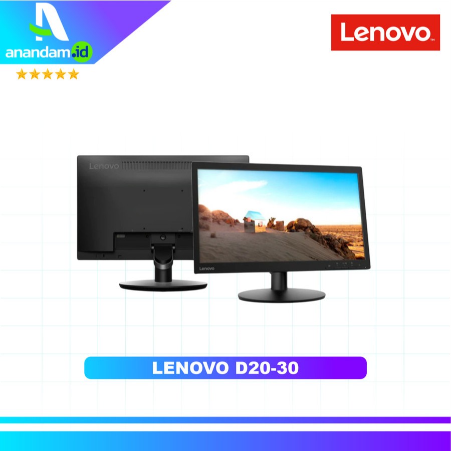 Jual LED Monitor LENOVO D20-30" HDMI VGA D20-30 Garansi Resmi 3 Tahun ...