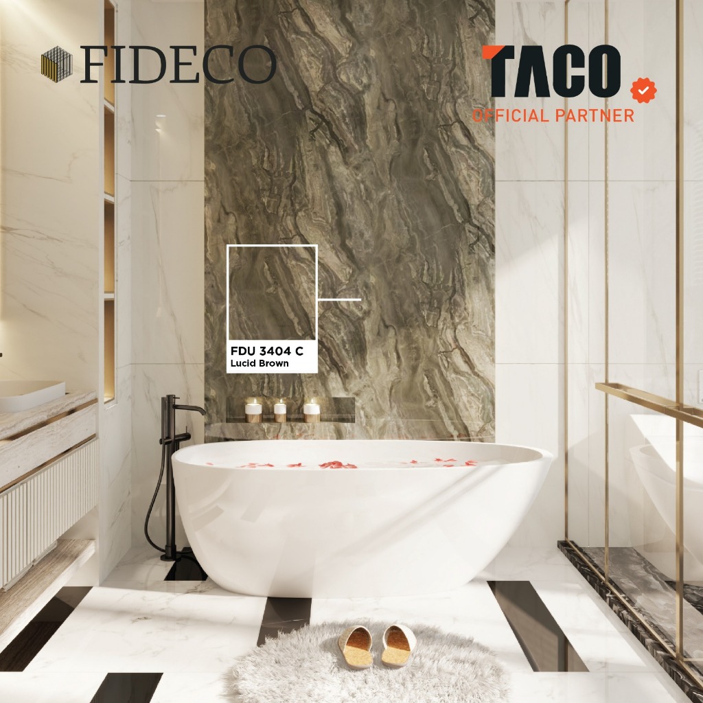 Jual TACO Fideco 2D Wall Panel Stone Series Tebal 3mm Ukuran 122cm x ...