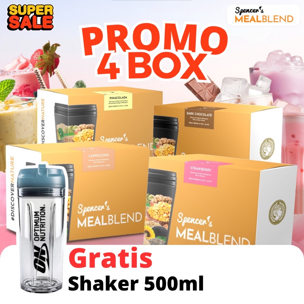 Jual PROMO!!! Spencer's MEALBLEND isi 4 BOX Bebas Pilih Rasa | Shopee ...