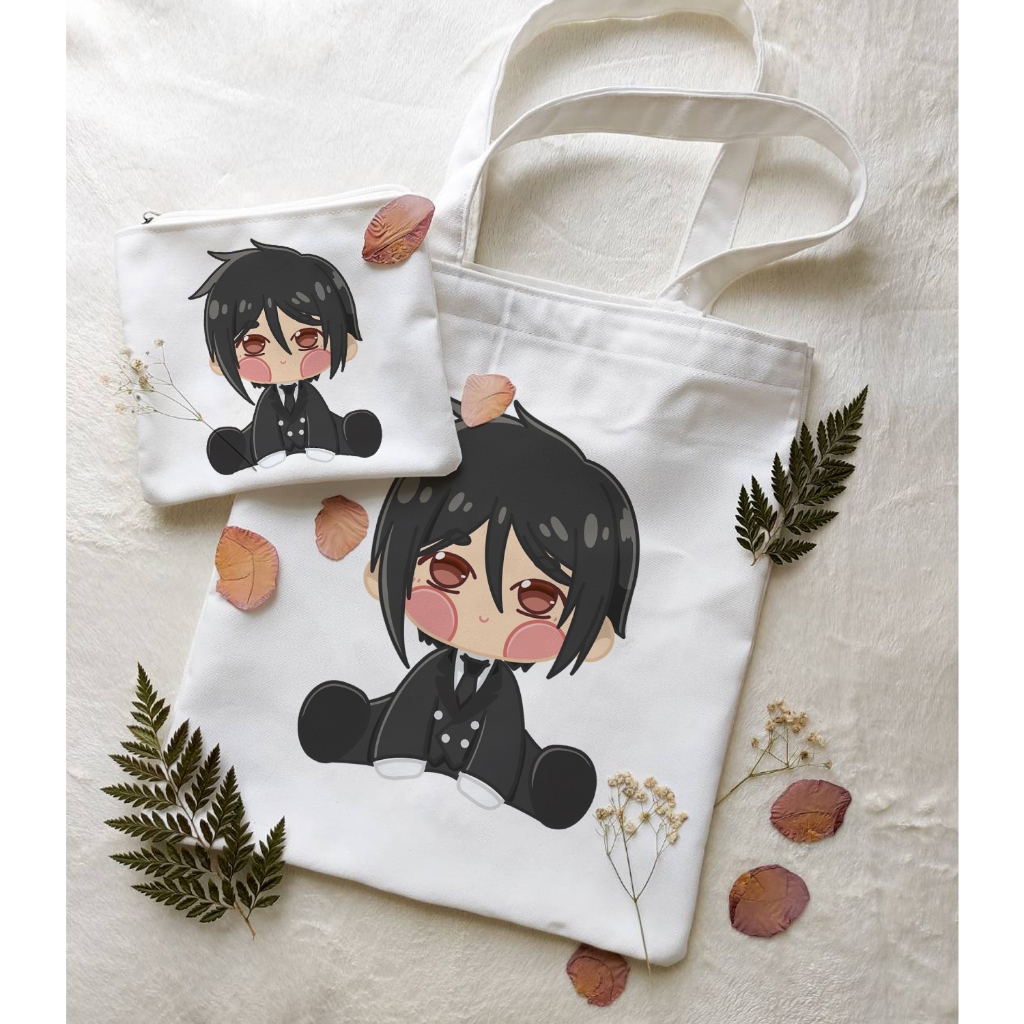 Jual BLACK BUTLER TOTE BAG + PENCIL CASE ANIME / ANIME KIT / ANIME ...