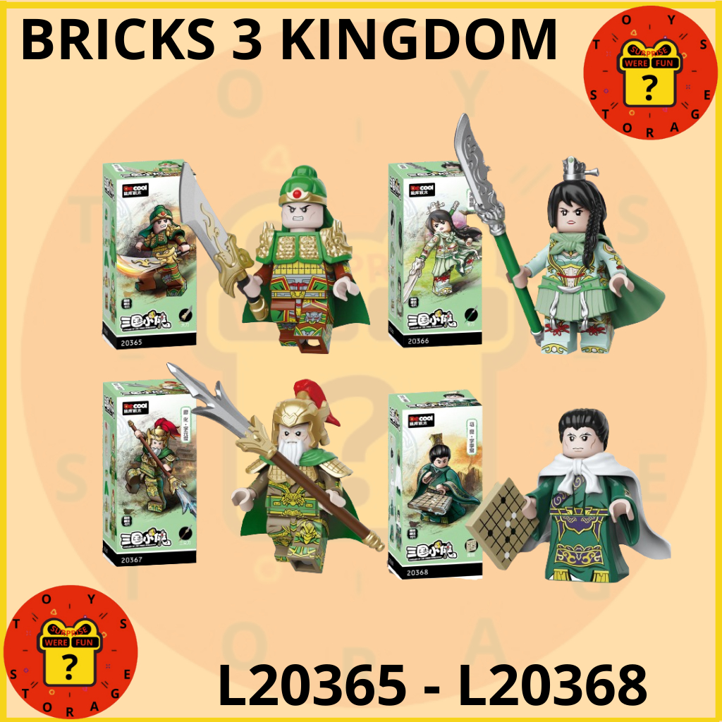 Jual DECOOL BRICK KARAKTER DE COOL BRICKS THREE KINGDOM SAMKOK 3 RAJA ...
