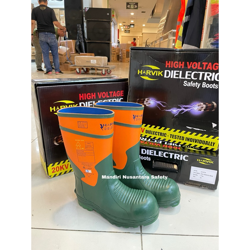 Jual Sepatu Safety Boot HARVIK 20 Kv/ Sepatu Boot Anti Listrik 30KVy ...