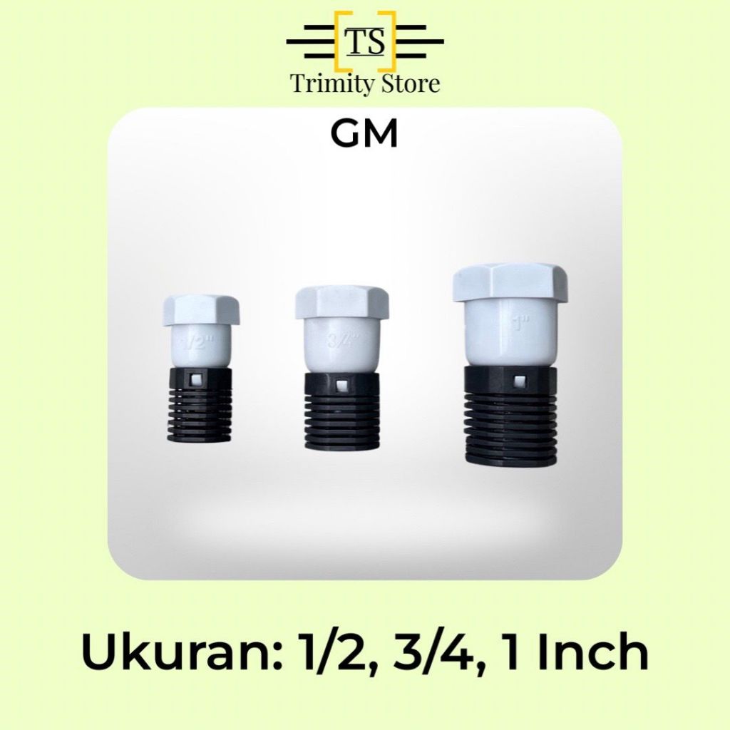 Jual GM Foot Valve / Foot Klep / Tusen Klep PVC Ukuran 1/2 - 3/4 - 1 ...