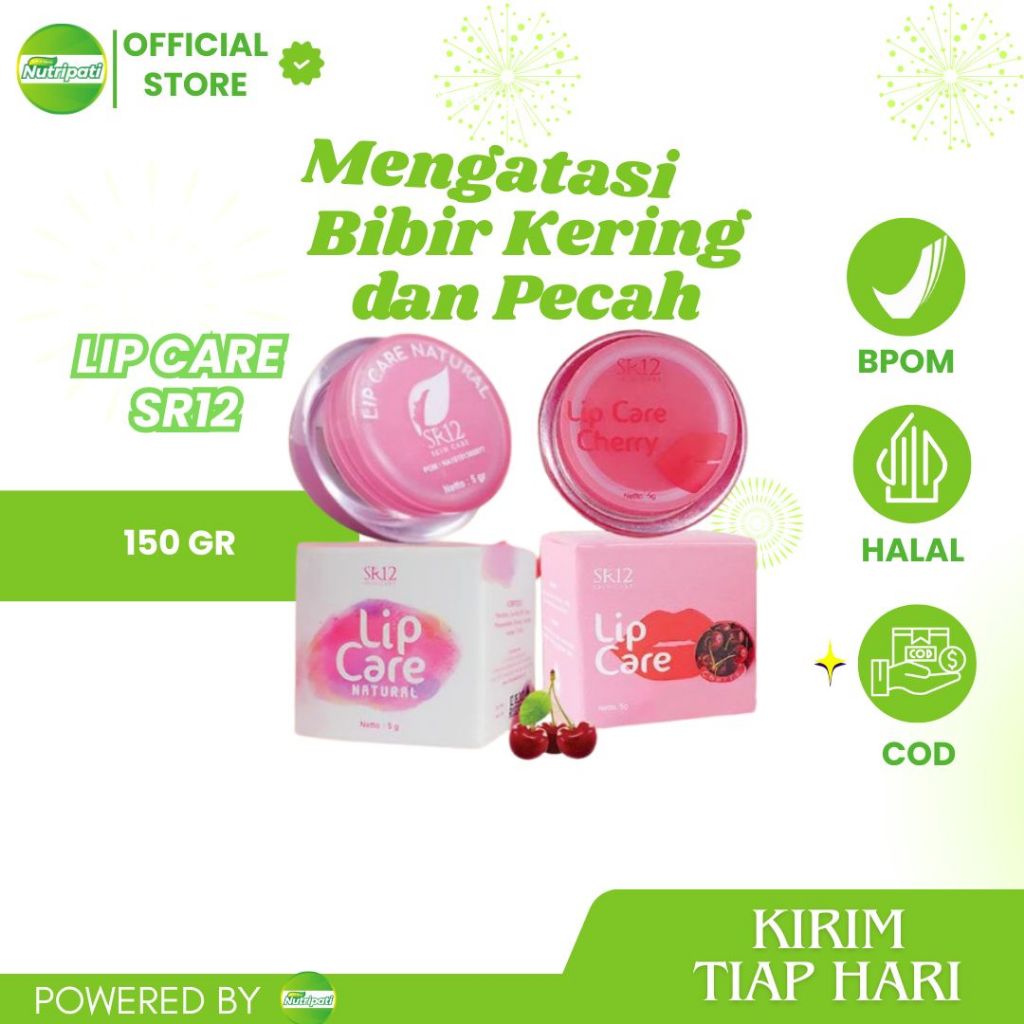 Jual SR12 Lip Care Lip Balm Pelembab Bibir Solusi Bibir Kering Mengembalikan Warna Asli Bibir ...