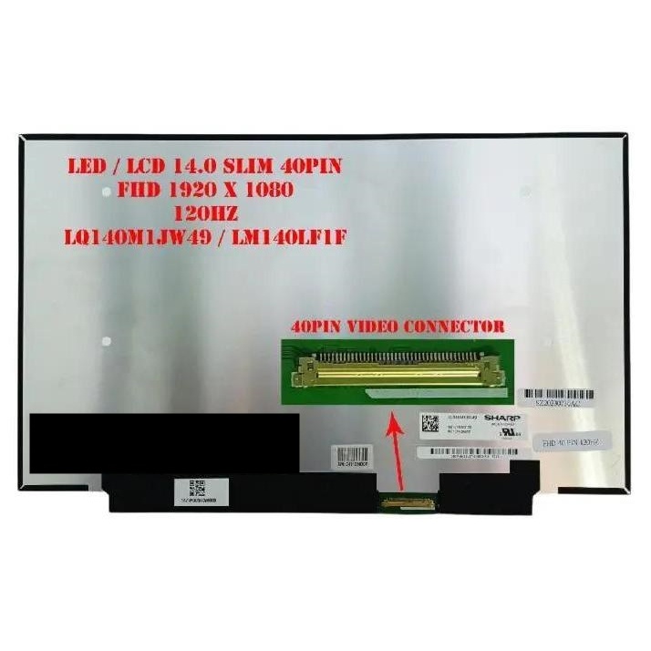 Jual LED LCD Laptop HP EliteBook 840 G4 840 G5 LQ140M1JW49 LM140LF1F ...