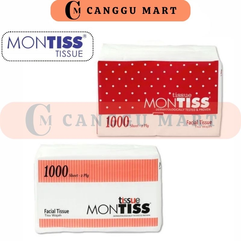 Jual Tissue Montiss - Tissue Pulpies 1.000 sheets 2 ply Facial Tissue ...